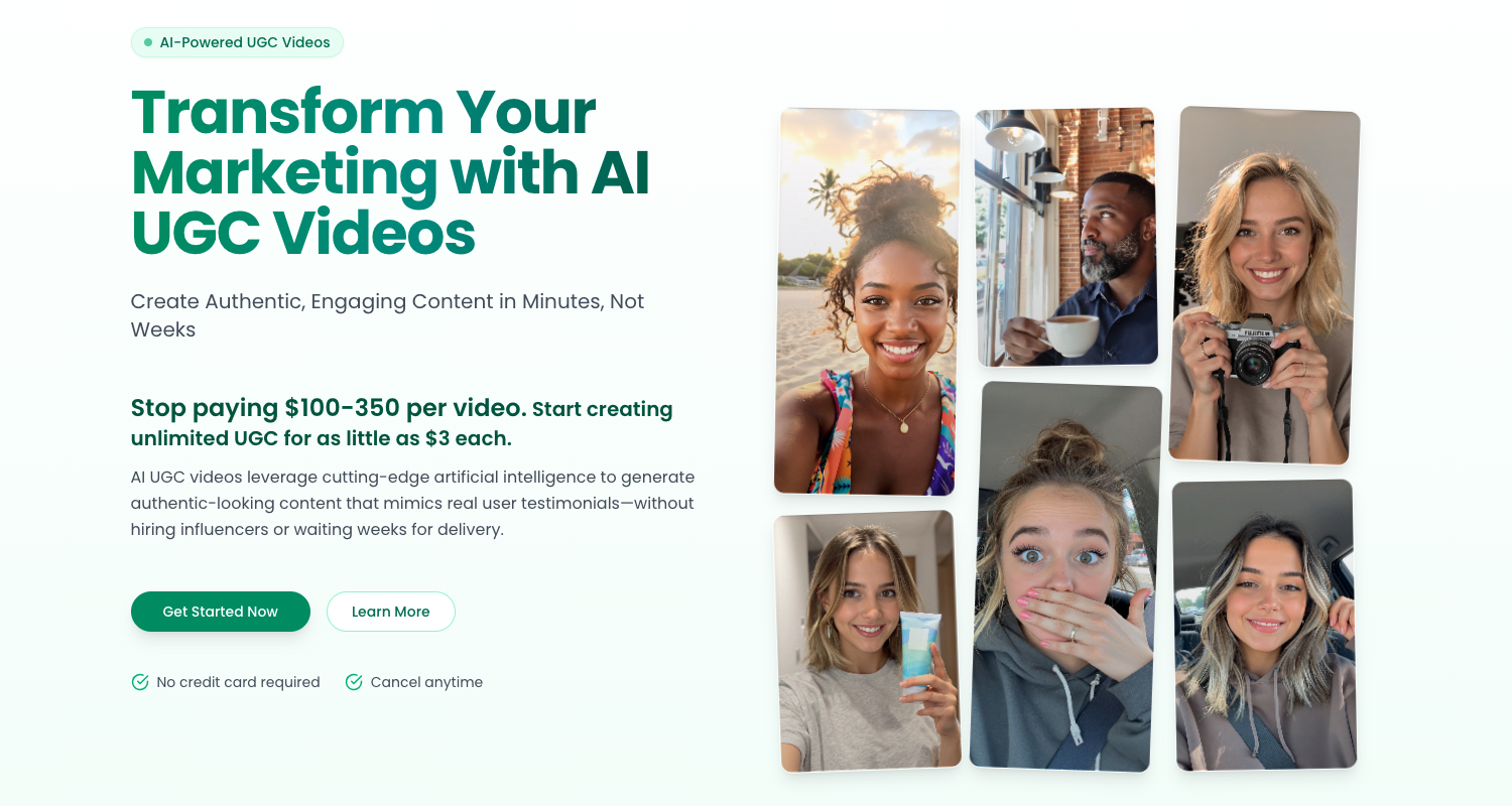 AI UGC Video: Create Powerful AI UGC Videos & Ads in Minutes